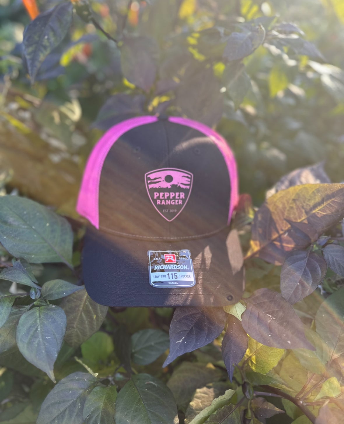 Pink/Black Pepper Ranger Logo Hat | Pepper Ranger